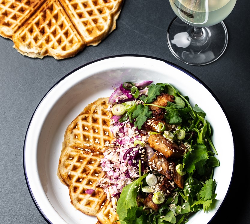 Vaffel med ribbe | Appetitt